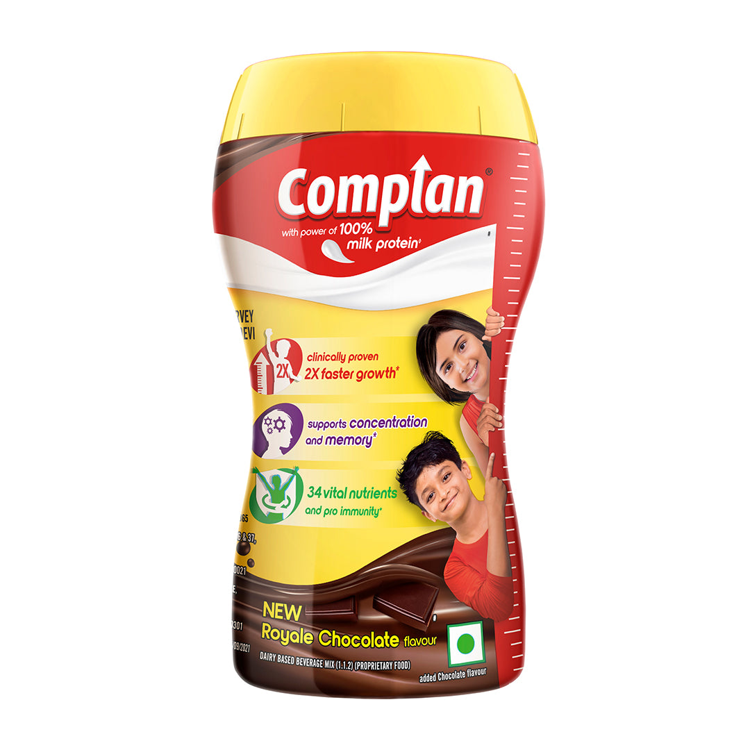 Complan Nutrition Drink Powder for Children, Royale Chocolate Flavour, – ZydusMart by Zydus