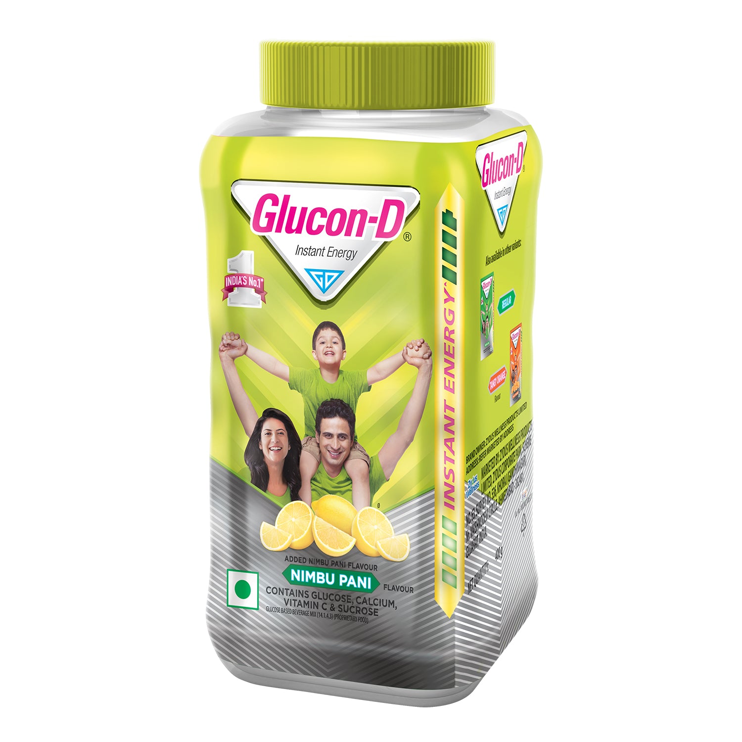 Glucon-D Nimbu Pani Glucose Powder(400G, Jar)| For Tasty & Healthy Tan ...