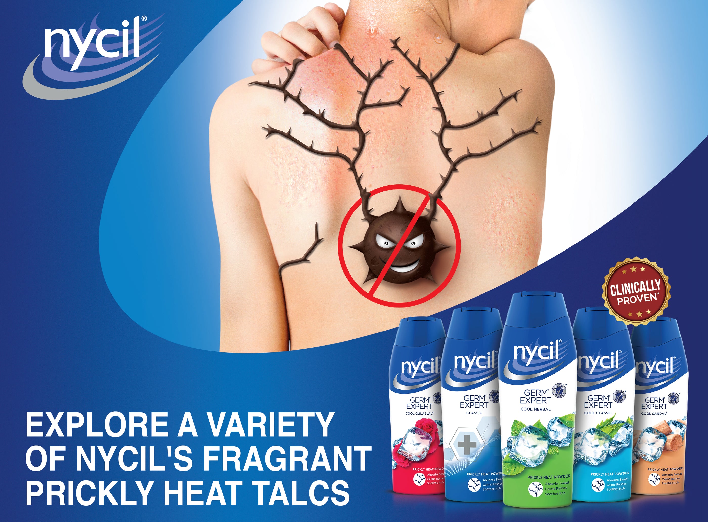 Nycil: Get Protection From Germs, Prickly Heat, Rashes and Itching ...