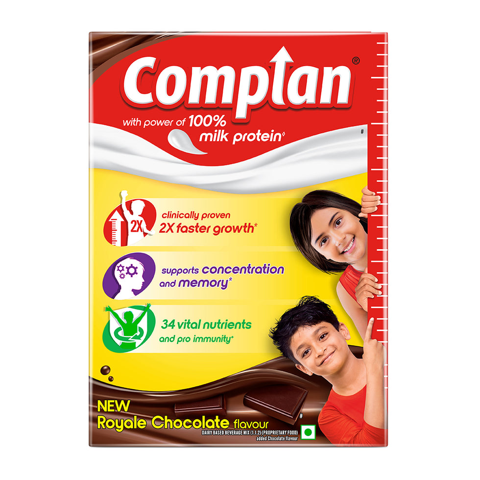 Complan Nutrition Drink Powder for Children, Royale Chocolate Flavour, – ZydusMart by Zydus